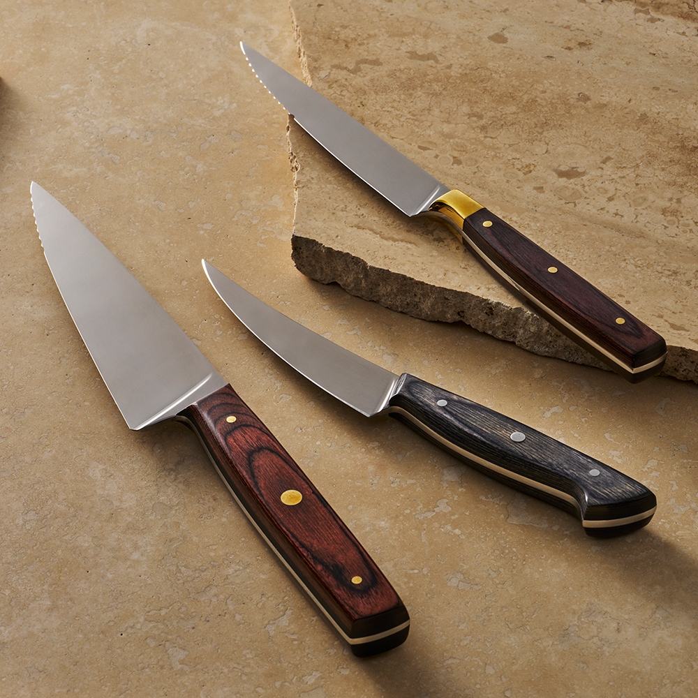 Adam Simha Silver Lowell Steak Knife 8" Silver 8" 20.25cm Stainless ...