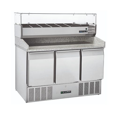 Blizzard Refrigerated Pizza Prep Unit BCC3PIZZA Stainless Steel ...