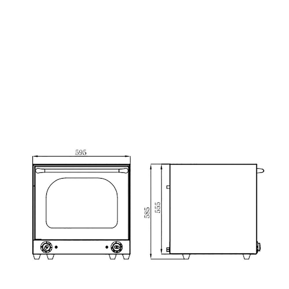Blizzard BC01 Convection Oven 60L Black