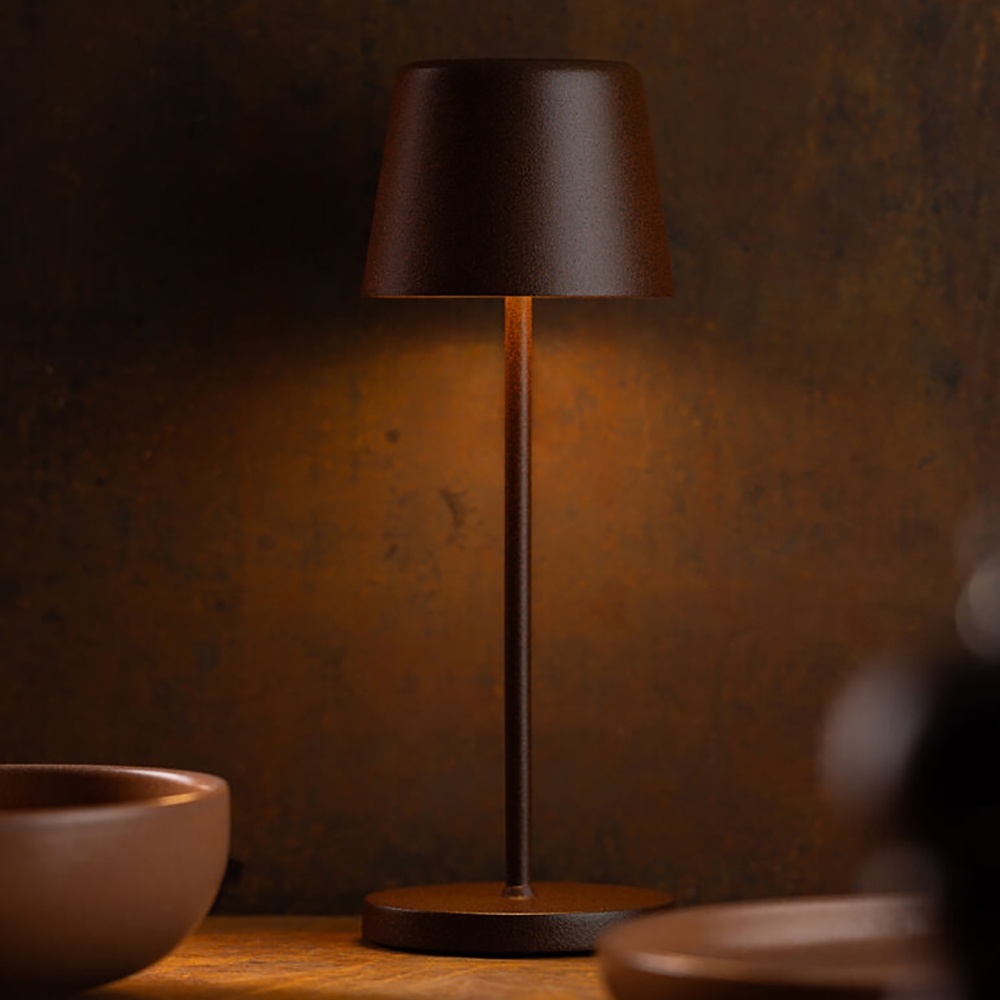 Bermuda Corten LED Cordless Lamp 32cm Corten 32cm (Each)
