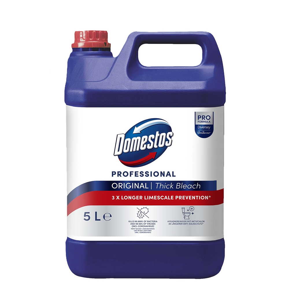 Domestos Professional Clear Thick Bleach 5Ltr Clear 5Ltr (1 x 5 Ltr)