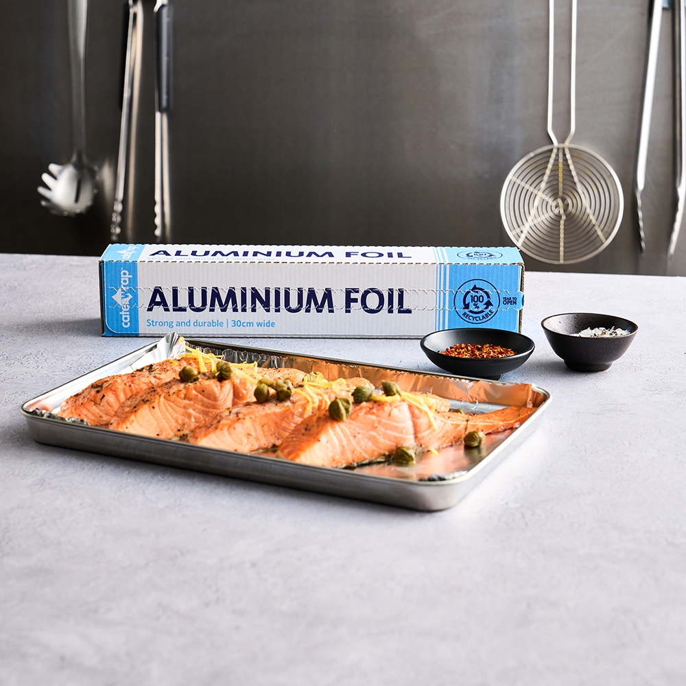 Caterwrap Aluminium Foil Cutter Box 30cm x 90m 30cm x 90m 12" Foil (Each)