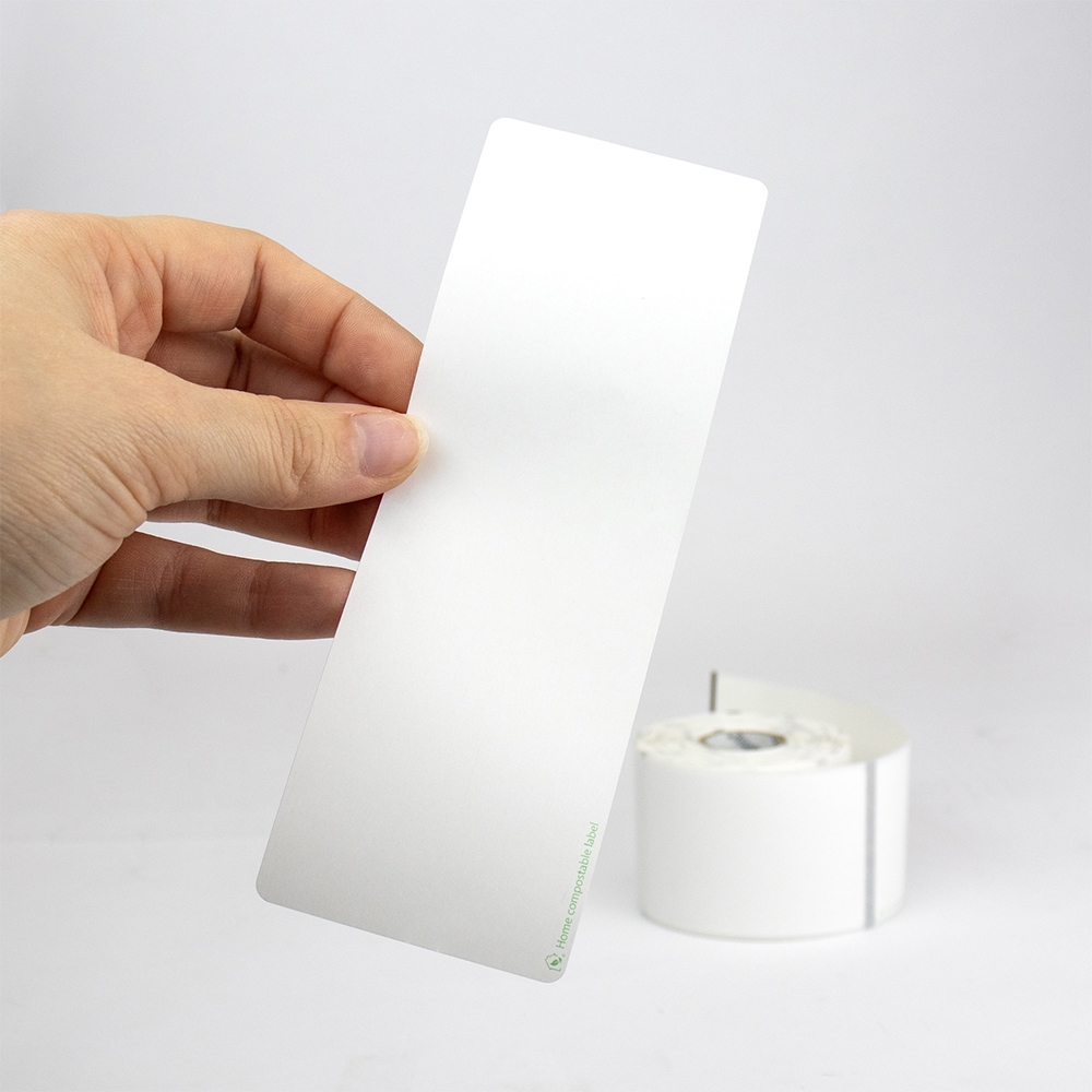 Blank Compostable Label 2x6" 2x6" 165 labels per roll (2 x 165)