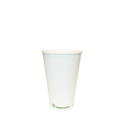 Go-Pak UK Edenware Single Wall Hot Cup 12oz White White 12oz PLA (1 x 1000)