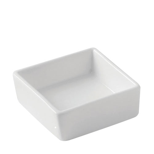 Porcelain Square Dish 6.6cm White White 6.6cm 2.5" Porcelain (1 x 12)