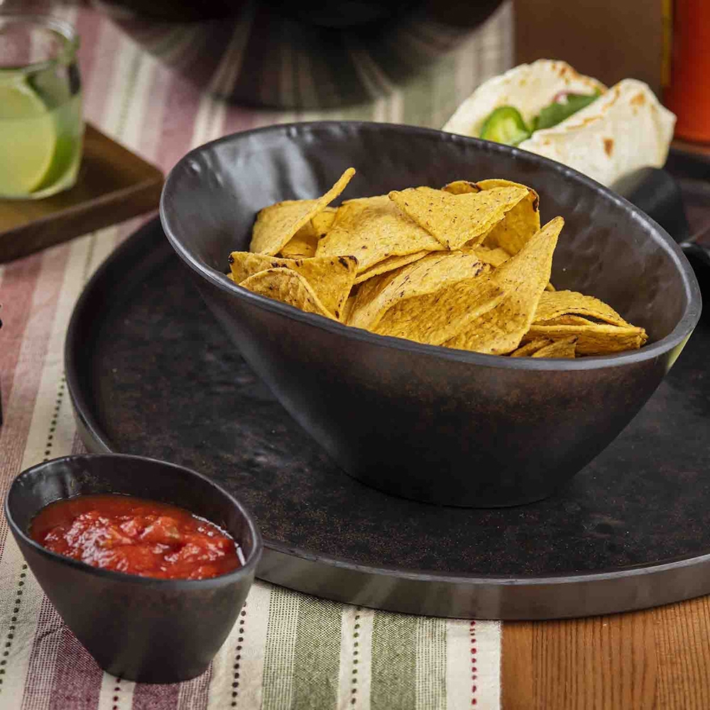 Tablecraft Lunara Melamine Collection Serving Bowl 3.5oz Copper Effect ...