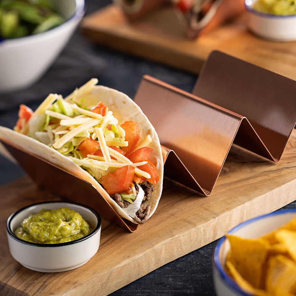 Utopia Triple Street Food Stand 21 x 10 x 5cm Copper | Alliance Online