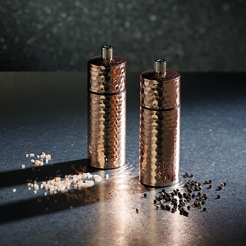Hammered Copper Effect Pepper Mill 13cm Copper Effect 13cm (Each)
