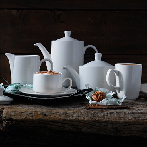 Steelite Monaco White Vogue Teapot 42.5cl White 42.5cl 15oz Fine China ...
