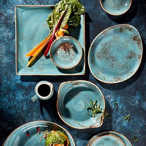 Steelite Craft Blue Nouveau Bowl 10.63" Blue 10.63" 27cm Vitrified (1 x 6)
