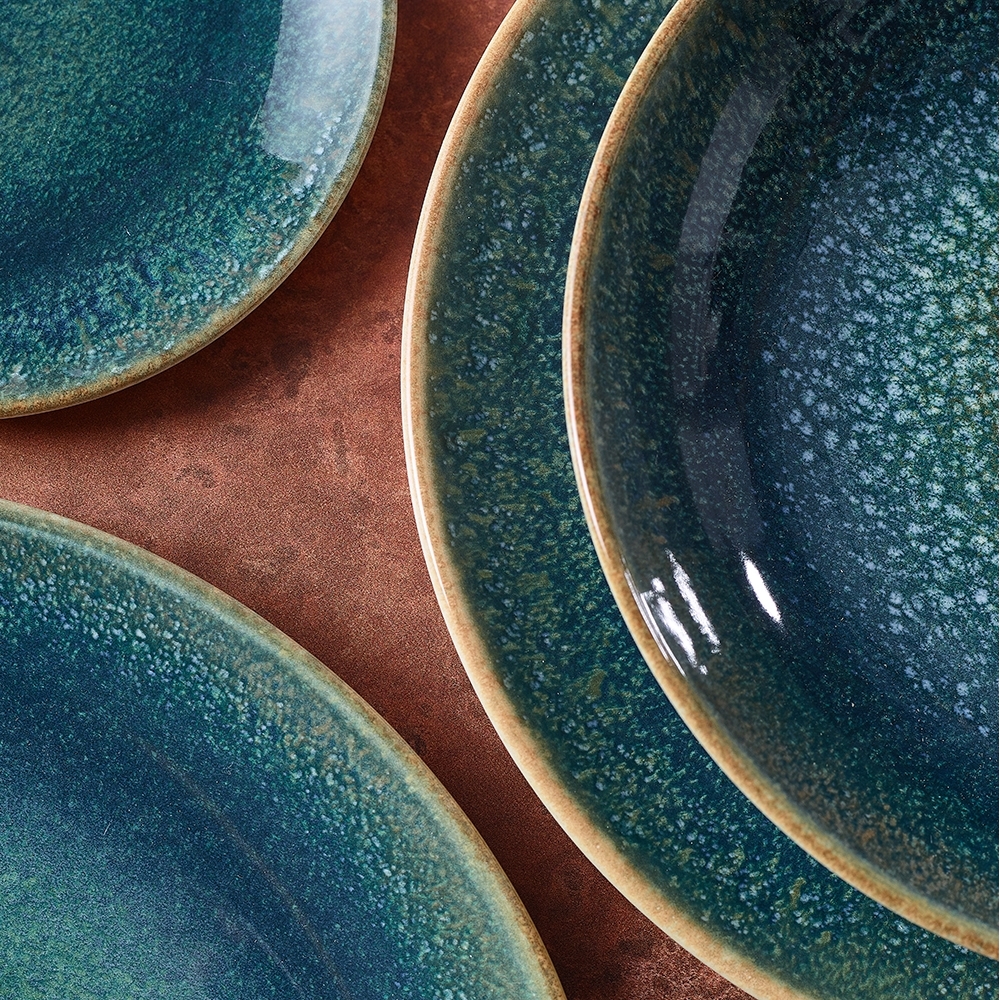 Bonna Ore Mar Green Bloom Deep Plate 9" Green 9" 23cm (1 x 6)