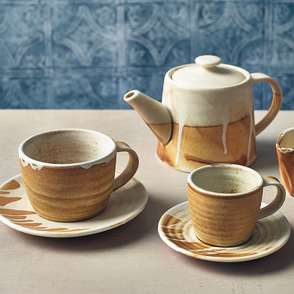GenWare Terra Porcelain Roko Sand Espresso Cup 9cl Roko Sand 9cl 3oz ...
